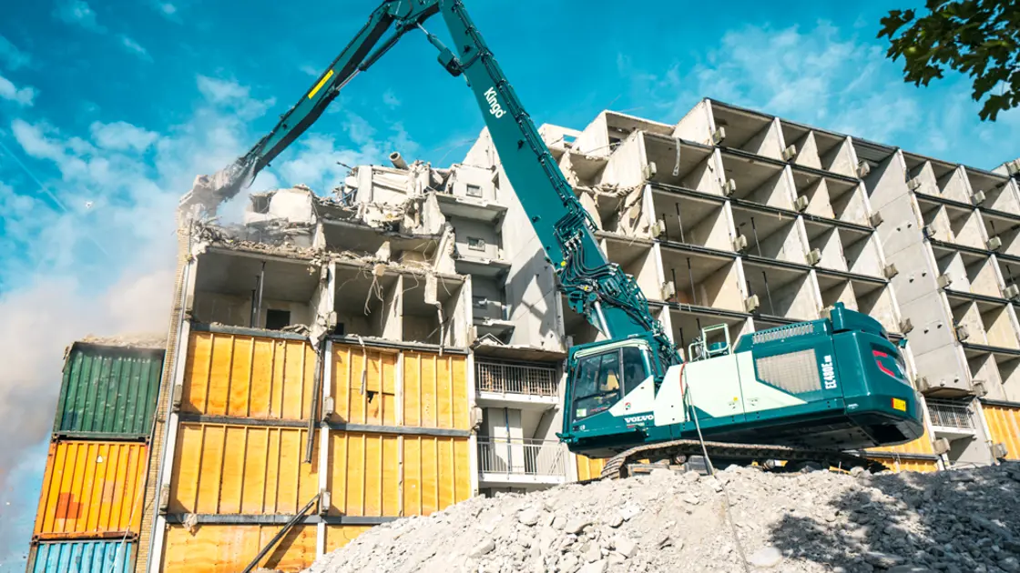 Nedrivning / nedbrydning udføres miljøbevidst af Kingo